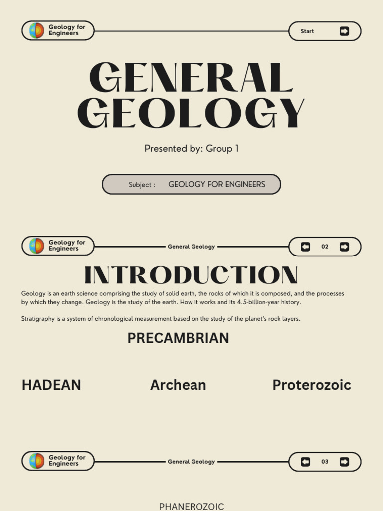 General Geology GROUP PRESENTATION | PDF