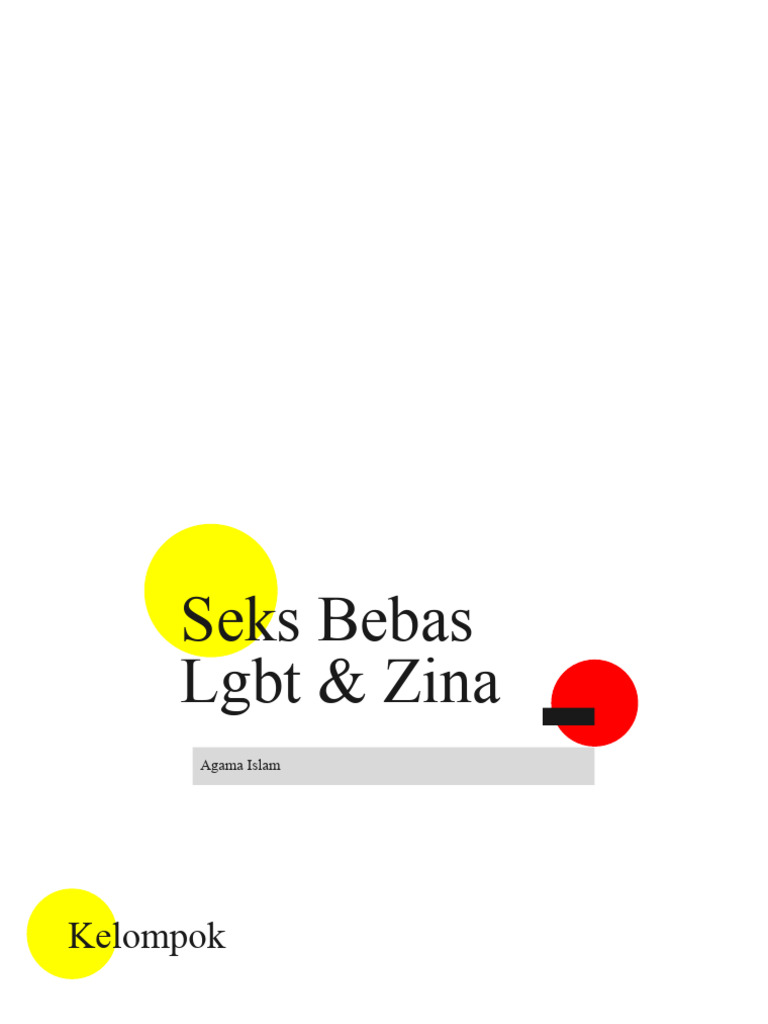 Seks Bebas, Zina Dan LGBT | PDF