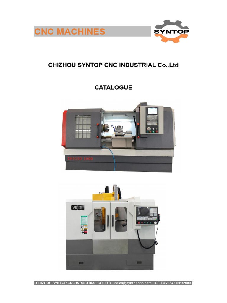 Catalog - CNC Machines From SYNTOP CNC | PDF