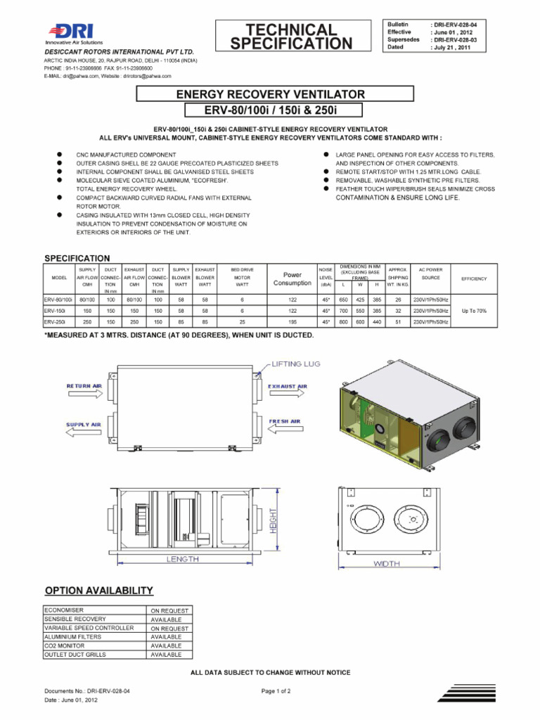 Erv-80 100 150-250 | PDF