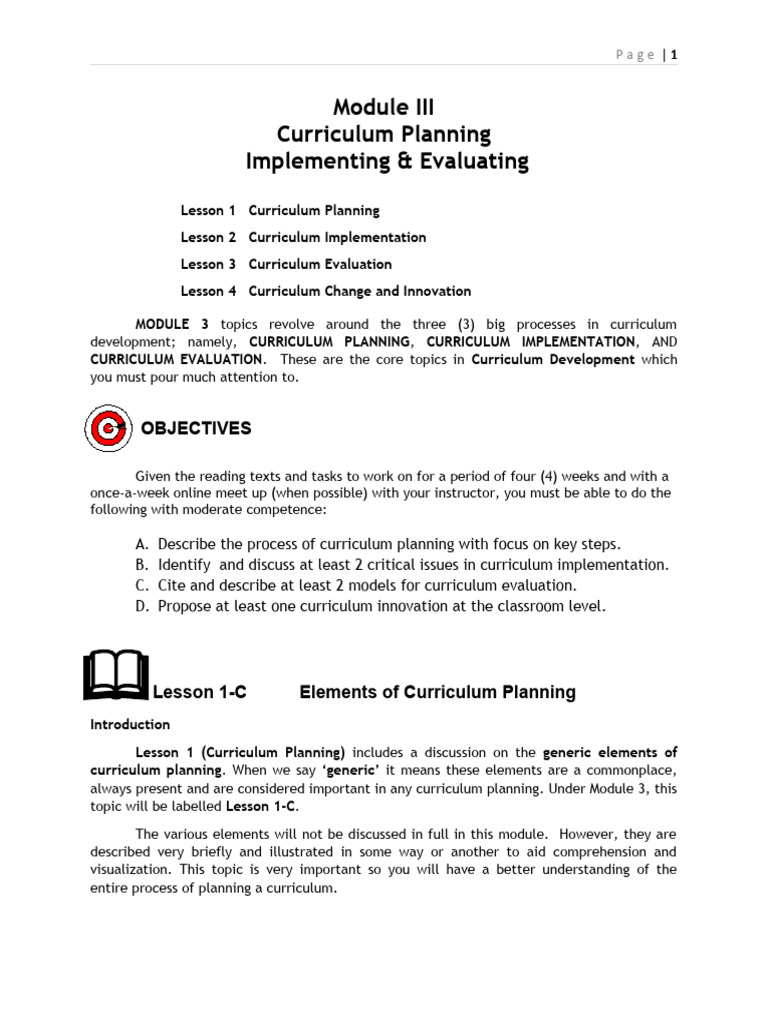 Curriculum Development Guide | PDF | Career & Growth