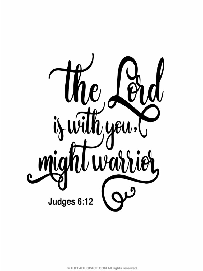 The Lord Is With You Mighty Warrior Judges 6-12 BXW | PDF