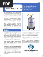 LN2 Dewar Filling Procedure SOP | PDF | Valve | Pressure