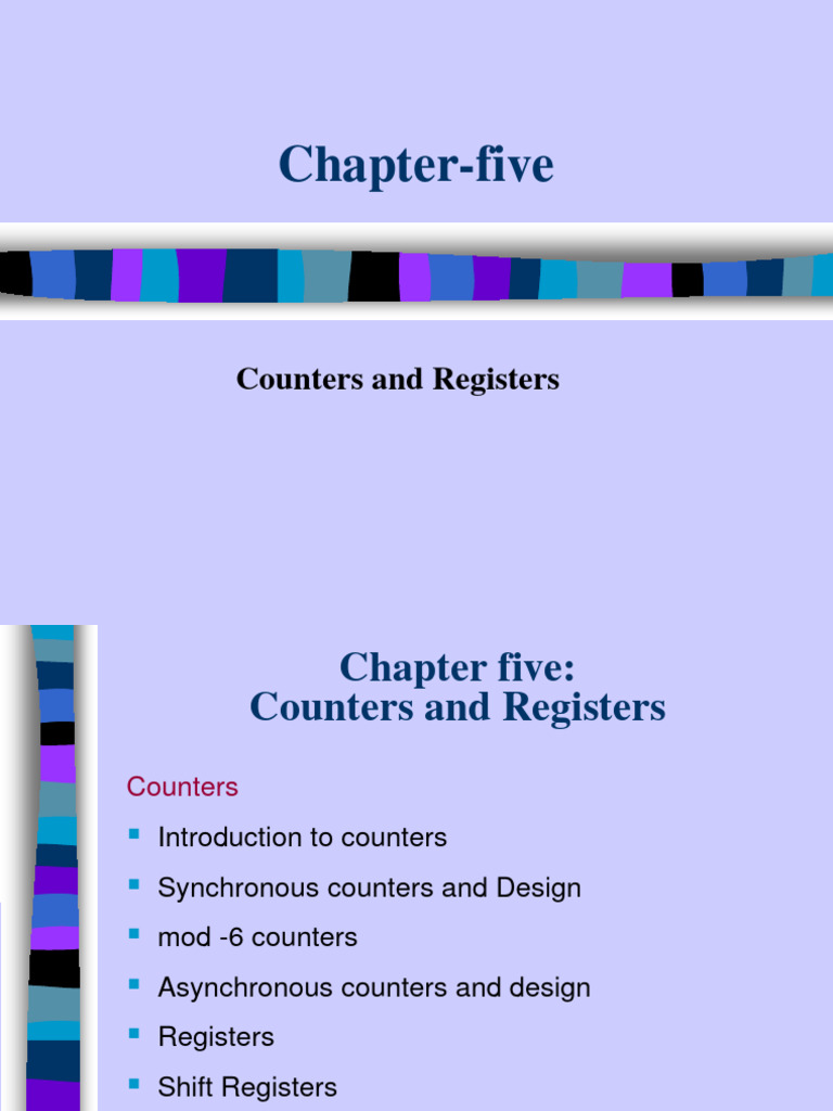 Ch#5 Sequential Circuits-Counters and Registers 5 | PDF