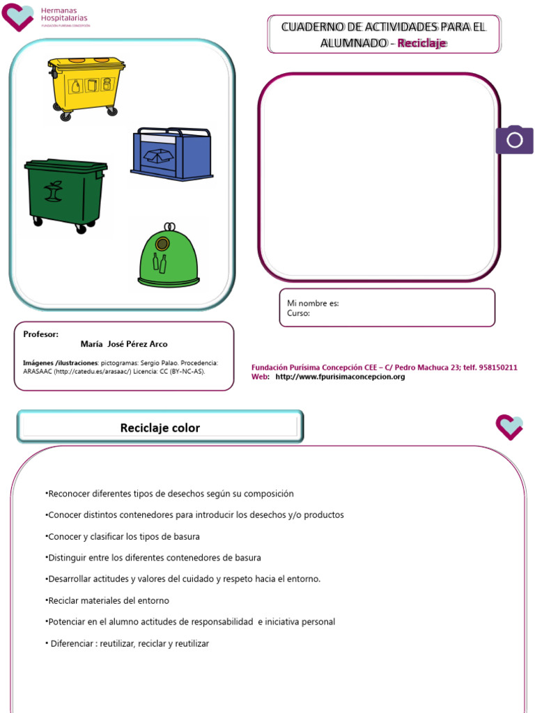 Cuaderno de Reciclar | PDF | Reciclaje | Residuos