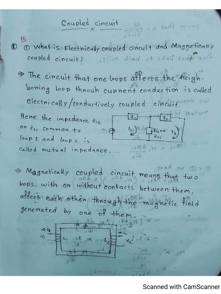 Magnetic Coupling Circuit Question Solution | PDF