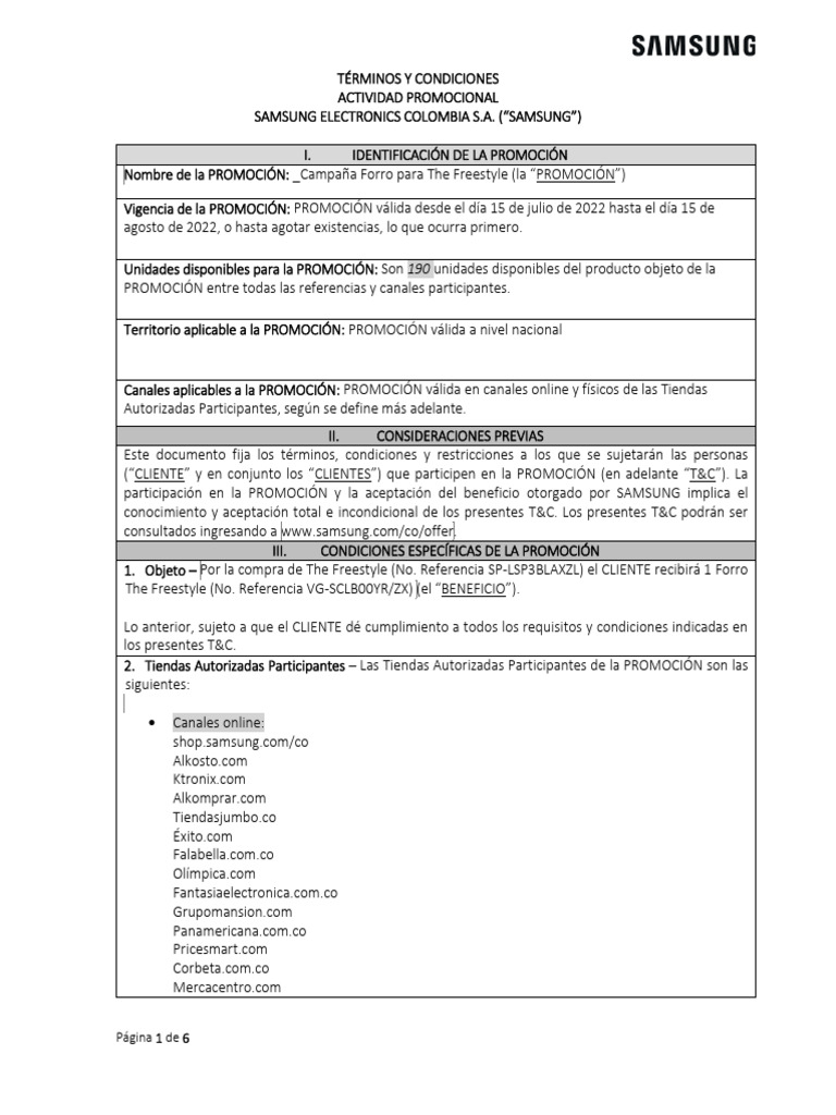 T&C Campaña Forro para The Freestyle (vf2) - Final Version | PDF