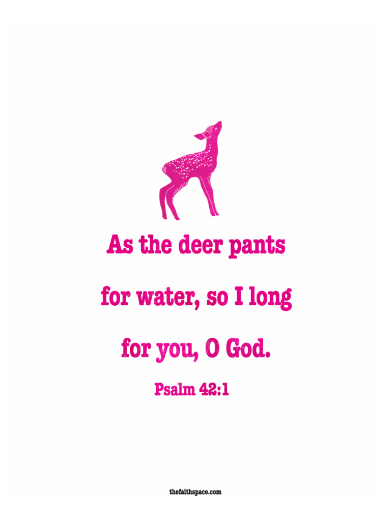 As the Deer Panteth - Psalm 42-1 | PDF
