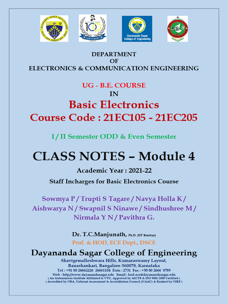 Basic Elx Module-4 (2021-22) | PDF Basic Elx Module-4 (2021-22) | PDF