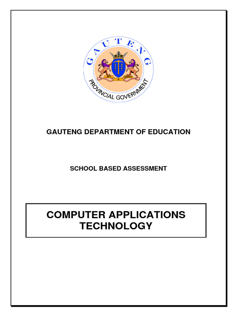 Grade 12 Portfolio Computer Application Technology | PDF | Databases | Information
