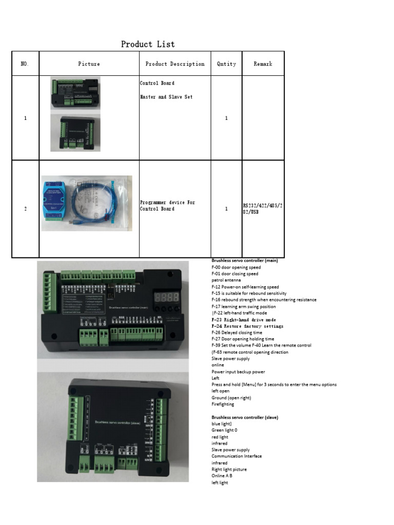 Brushless Servo Controller Setup Guide | PDF | Computer Science ...