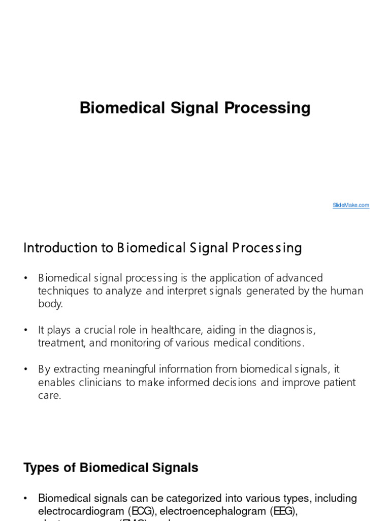 Biomedical Signal Processing | PDF | Electroencephalography | Internet Of Things