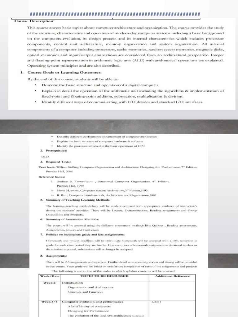 Comp Arch and Org - Lec 1 | PDF