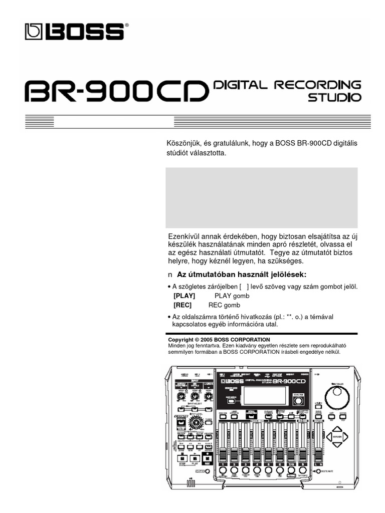 BR-900CD | PDF | Audio Electronics | Consumer Electronics