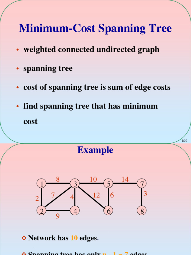 11 Minimum-Cost Spanning Tree | Download Free PDF | Applied Mathematics ... 11 Minimum-Cost Spanning Tree | Download Free PDF | Applied Mathematics ...