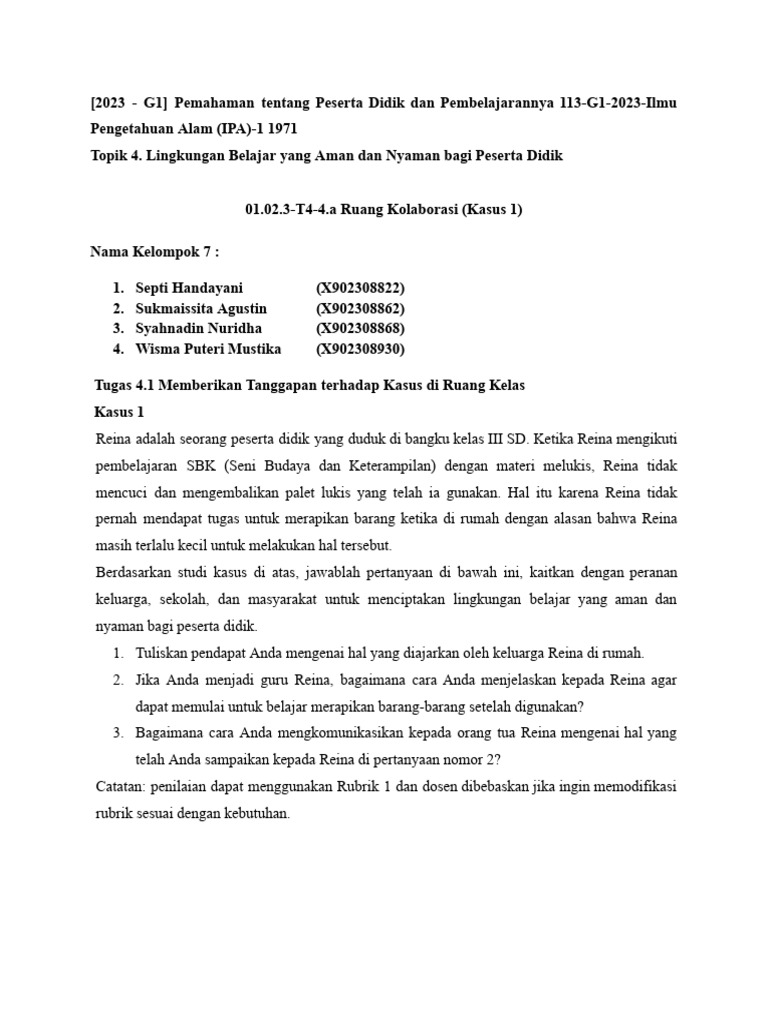 KELOMPOK 7 - X902308822 - SEPTI HANDAYANI - 01.02.3-T4-4.a Ruang ...