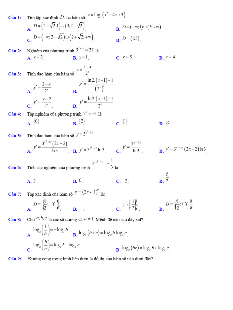 Logarit HSG 12 | PDF