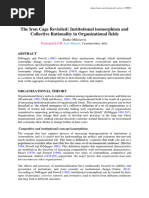 Iron Cage Revisited: Isomorphism Insights | PDF | Max Weber | Bureaucracy