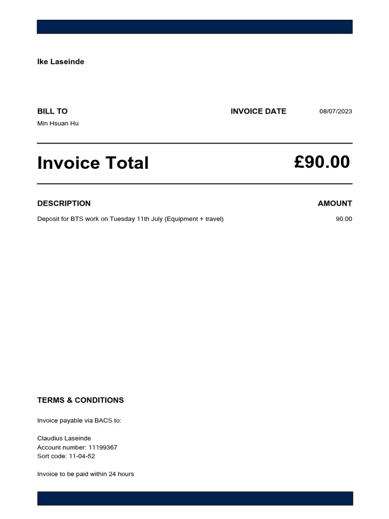 Invoice - The Equipment. 11.jul | PDF
