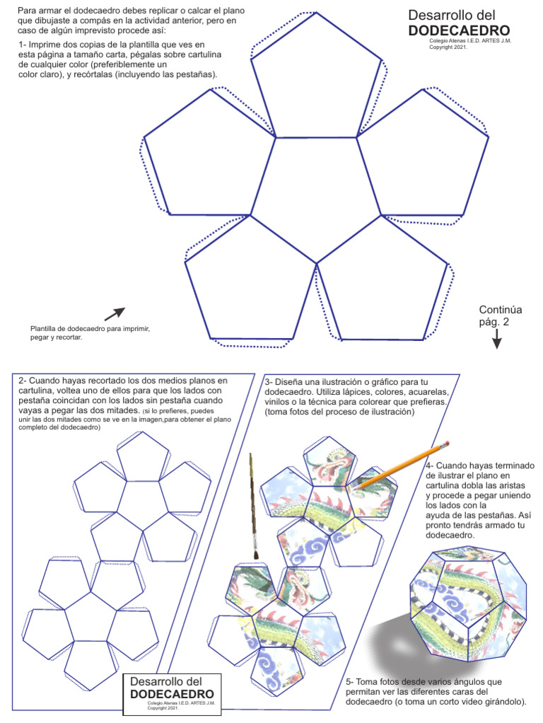 Guia Desarrollo Grafico Dodecaedro | PDF