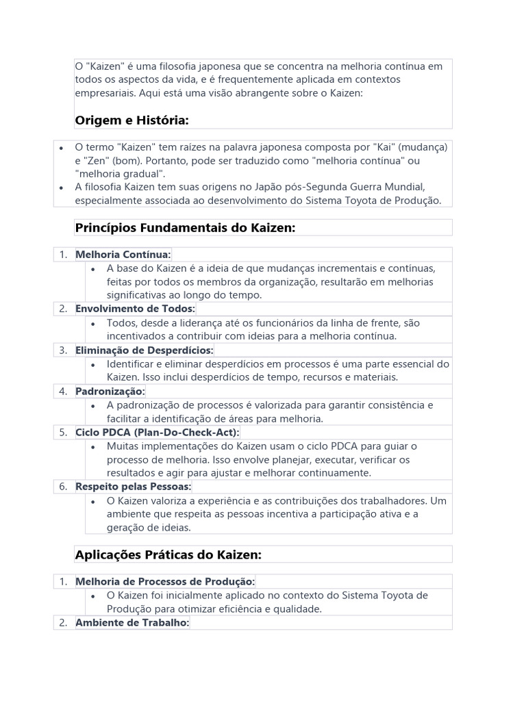 Kaizen | PDF
