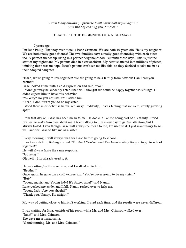 im tired of chasing you, brother | PDF