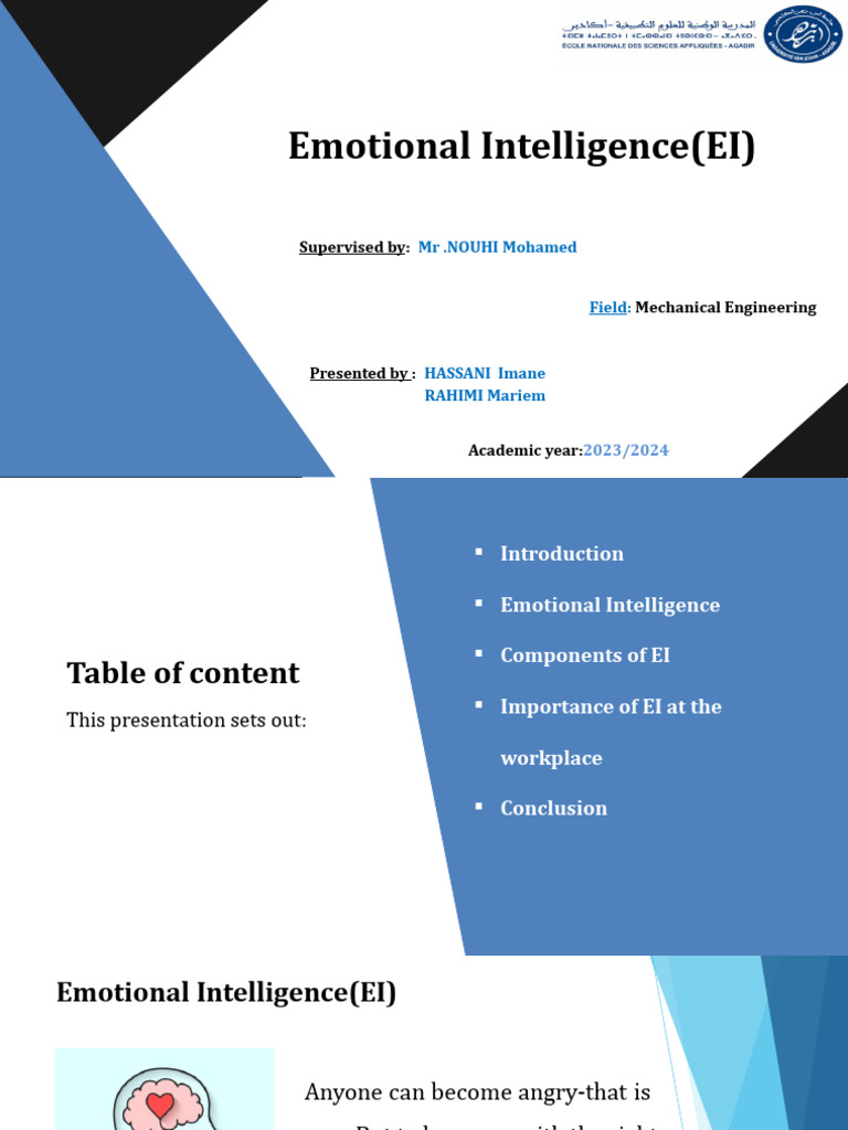 PPT Emotinnal Intelligence | PDF | Emotional Intelligence | Empathy