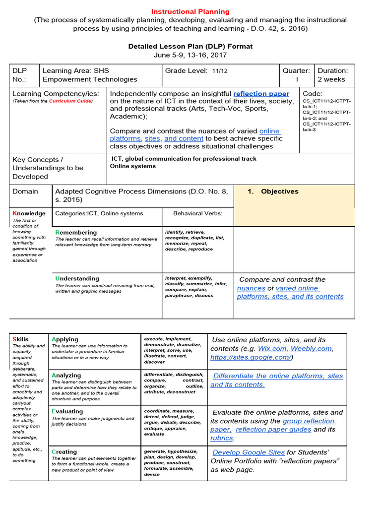 DLP Weeks 1 and 2 EmpTech | PDF