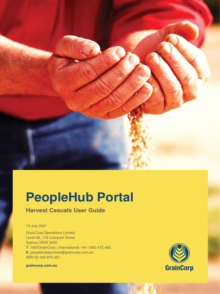 PeopleHub Guide Harvest Casuals2021 FINALv2 | PDF | Mobile App | Http ...
