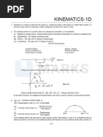 Kinematics Cheat Sheet | PDF