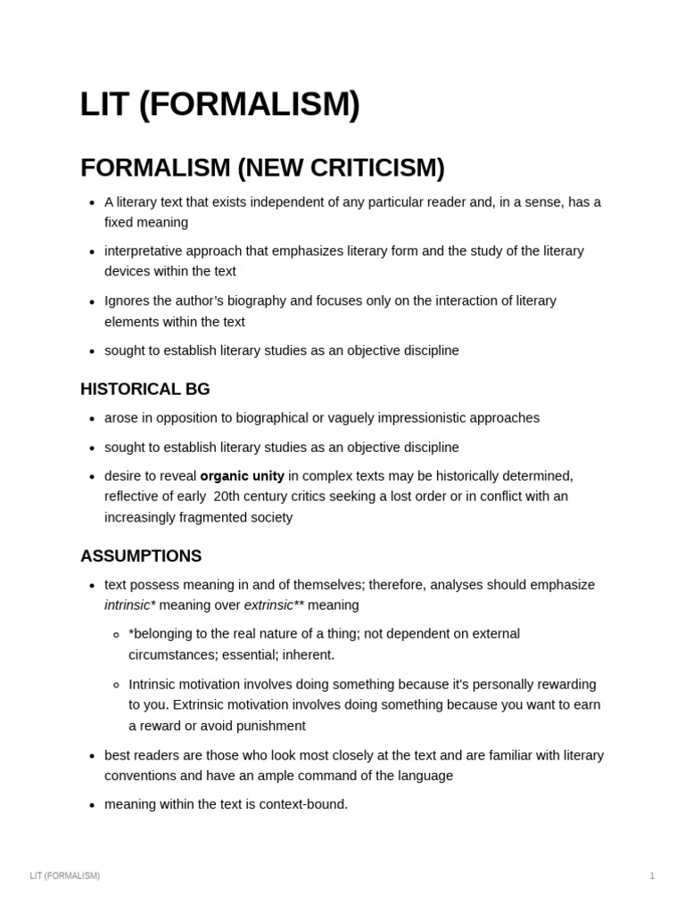 Lit (Formalism) | PDF | Motivation | Motivational