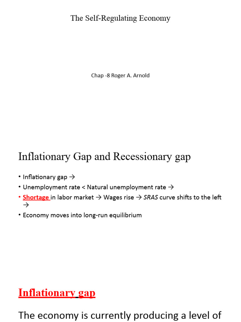 ECO104 - Self Regulating Economy | PDF | Inflation | Taylor Rule