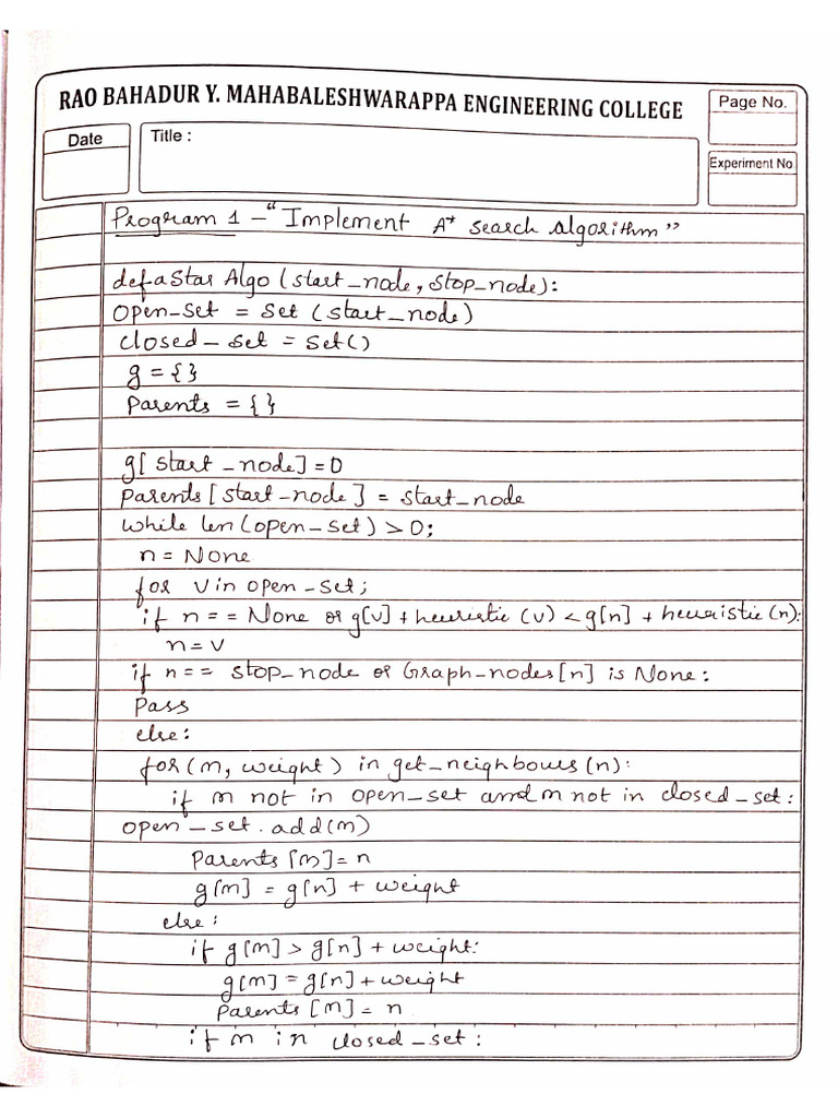 Aiml Lab Record | PDF