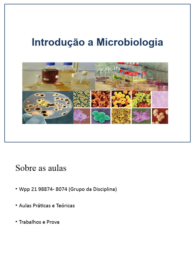 Aula 1 Introdução A Microbiologia | PDF | Ciências e Matemática