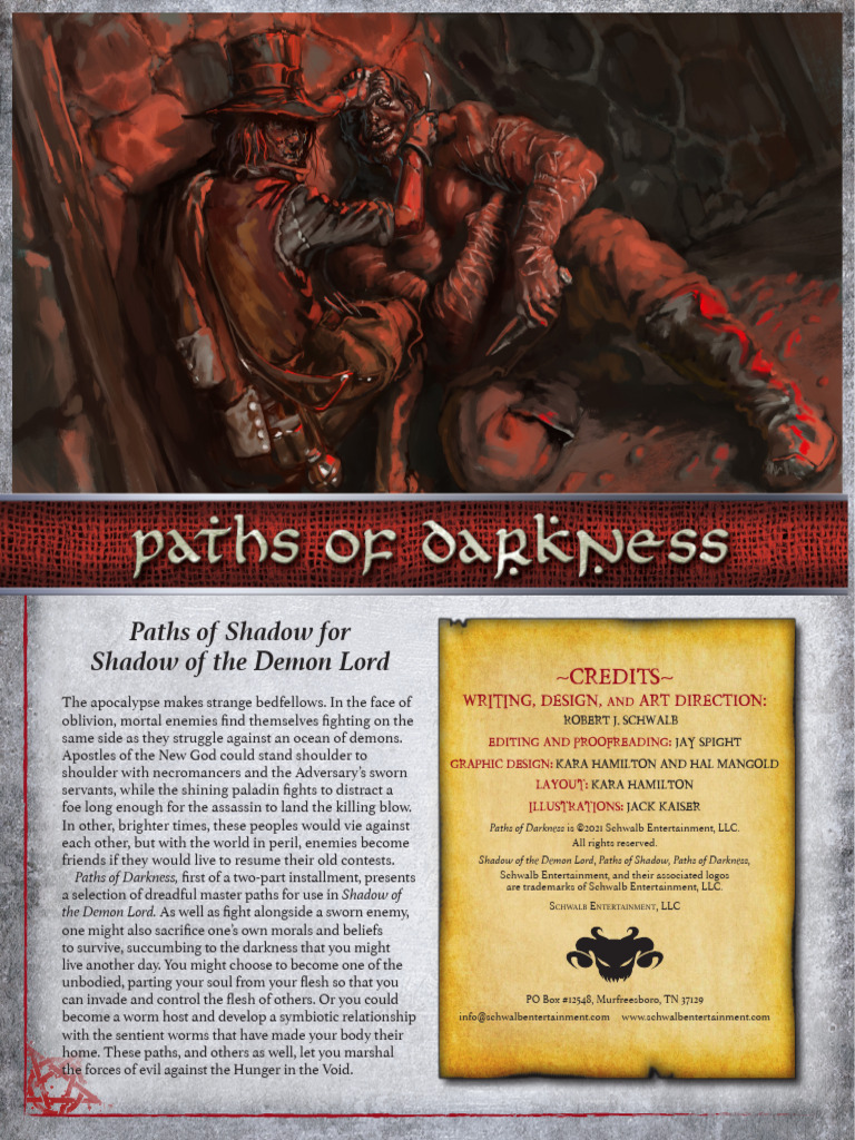 SDL2101 Paths of Darkness v2 | PDF | Soul