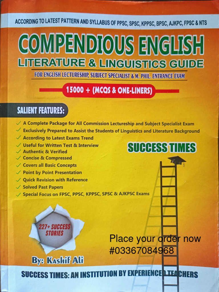 English Literature and Linguistic Guide | PDF