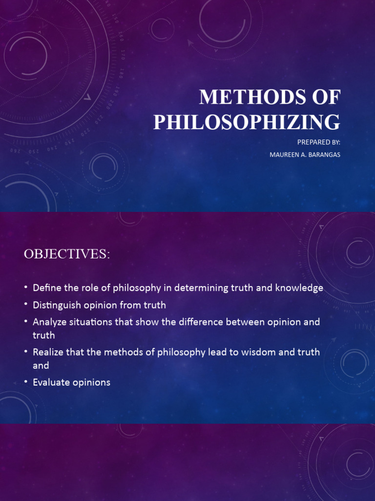 Lesson 2 Methods of Philosophizing | PDF