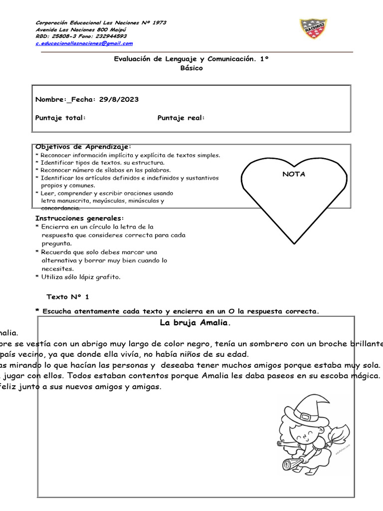 Eval. Leng. - Agosto 2023 | PDF