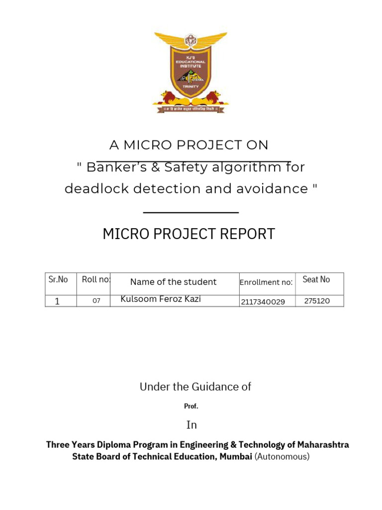 OSY Final MICROPROJECT | PDF