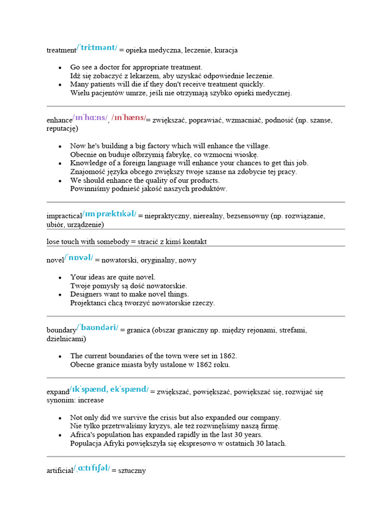 Vocabulary 3-4 | PDF