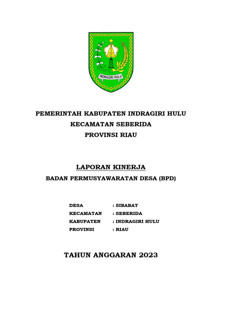 Cover Laporan BPD 2023 | PDF