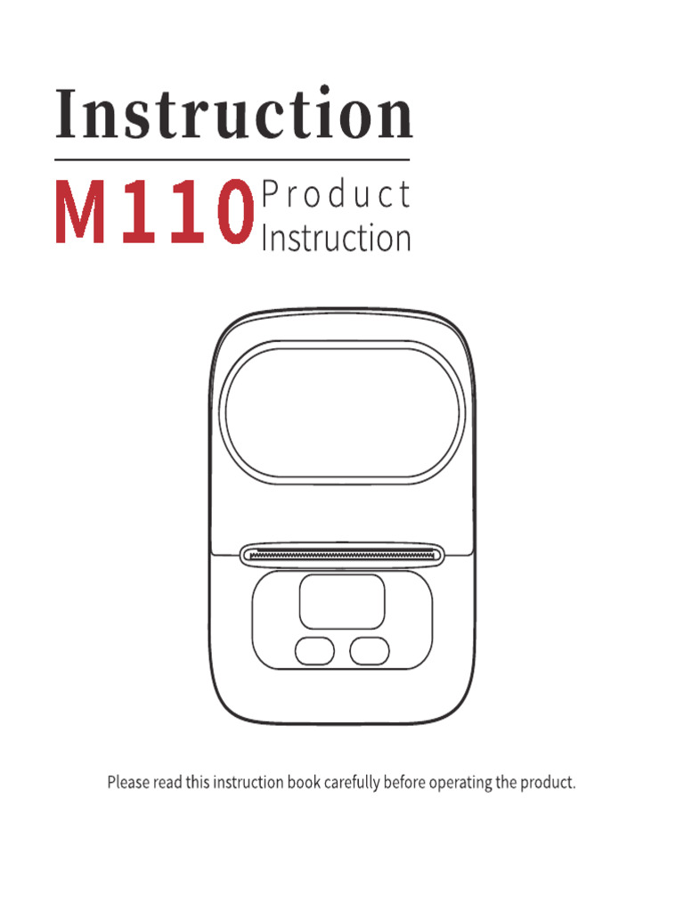 M110 Quick Start Guide | PDF