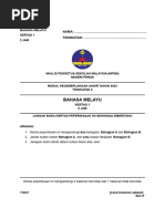 Contoh Soalan UASA BM T3 | PDF