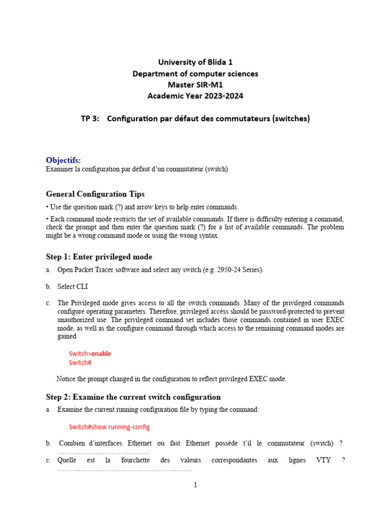 TP 3 | PDF | System Software | Computer Networking