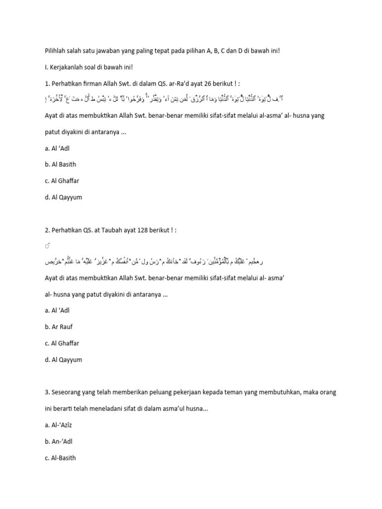 Akidah Akhlaq Kelas 7 SMP | PDF | Kajian Bahasa Asing