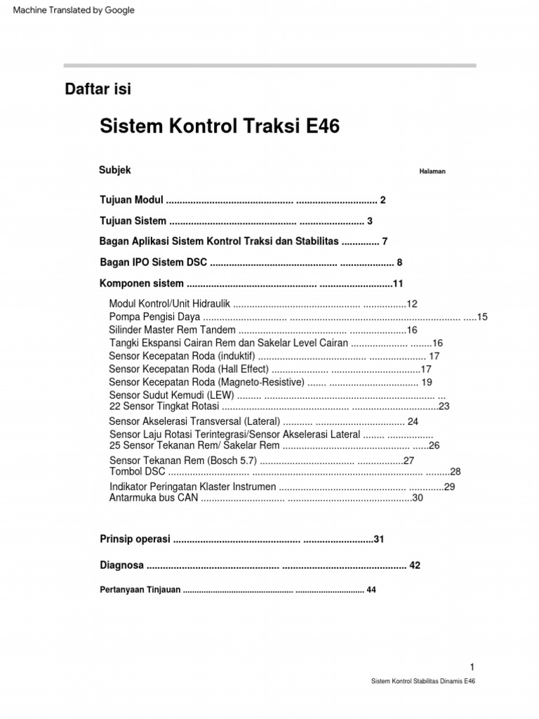 E46 DSC Abs Ind | PDF