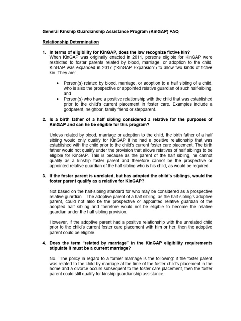 KinGAP General FAQ | PDF