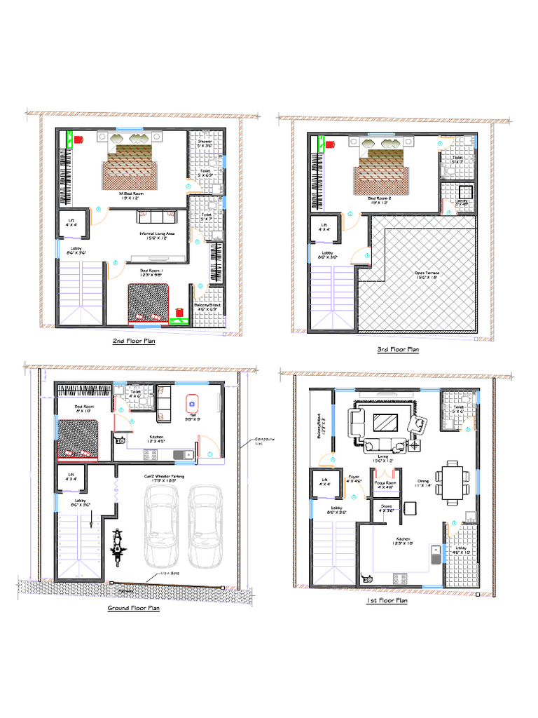 Residential Floor Plan Layout | PDF | Buildings And Structures | Brisbane
