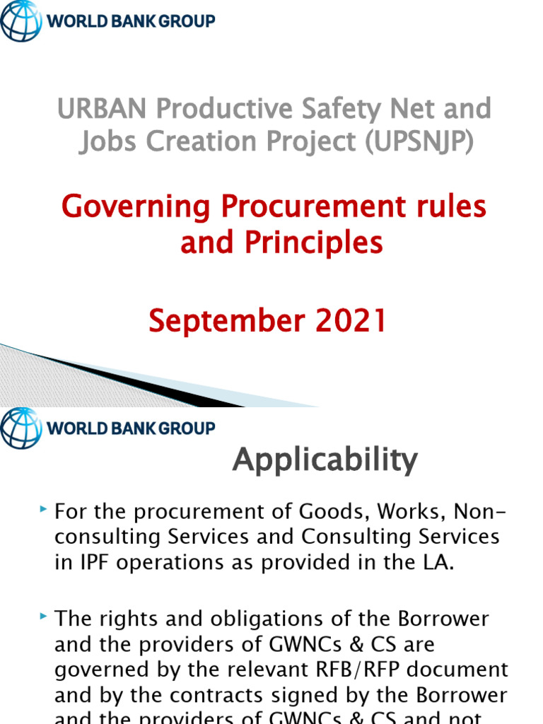Procurement Rules and Principles - City Level | PDF | Procurement ...