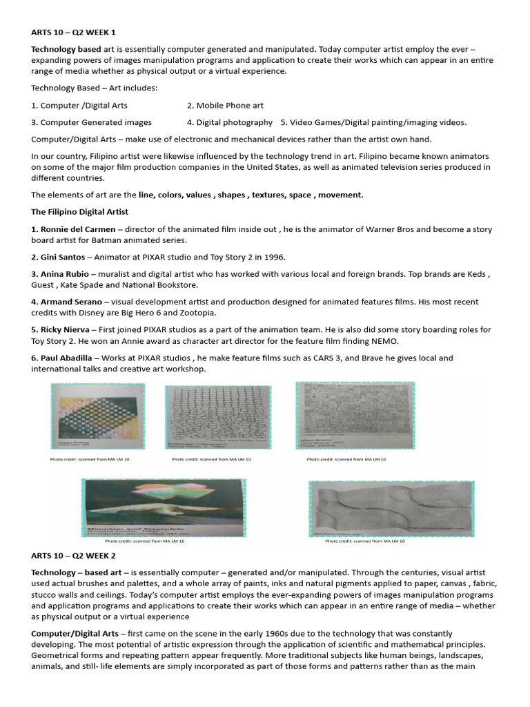 ARTS-10-QUARTER-2-MODULE | PDF